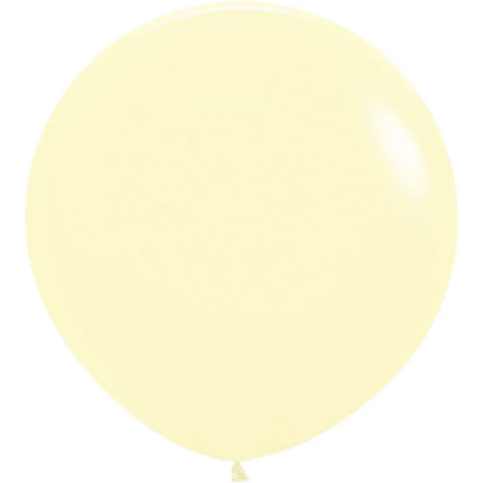 24-inch Pastel Matte Yellow Helium-filled Plain Balloon | Party Balloons