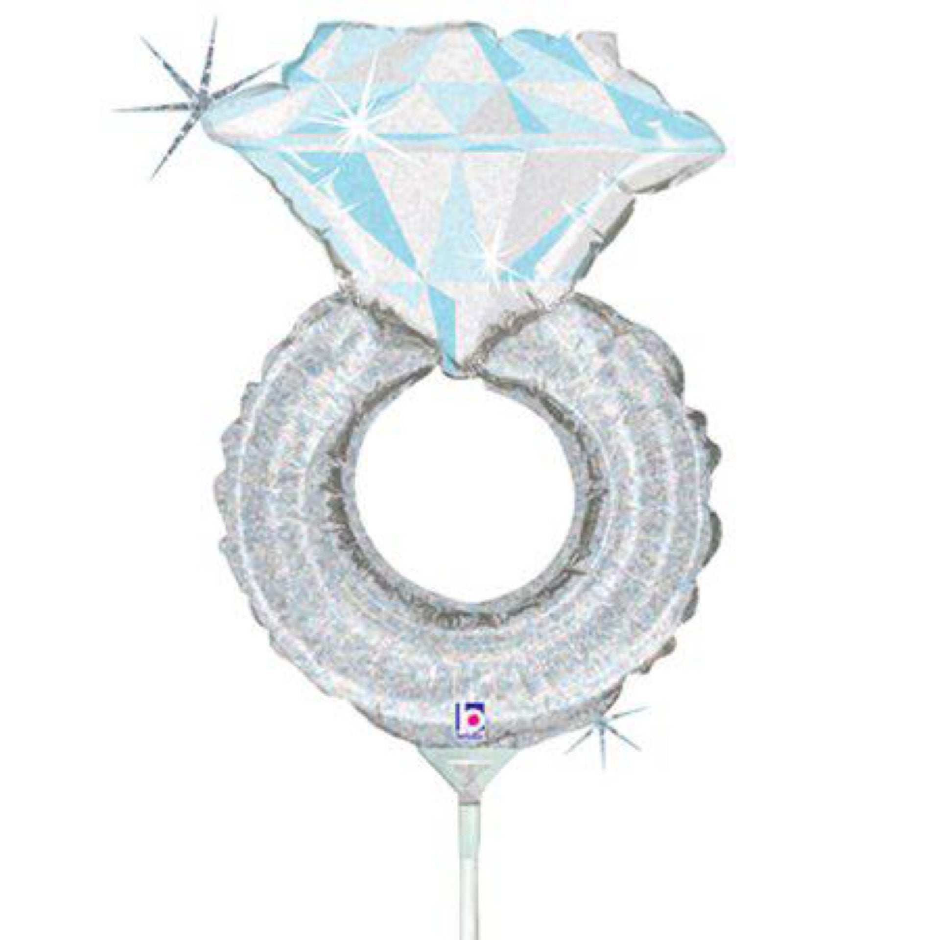 Air Filled Wedding Ring Mylar Balloon | Party Balloons